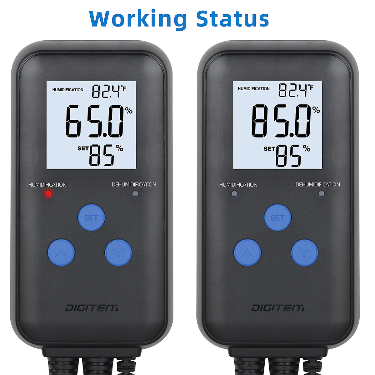 DIGITEN DHC312 Dual-stage Humidity Controller Pre-Wired Humidistat Out