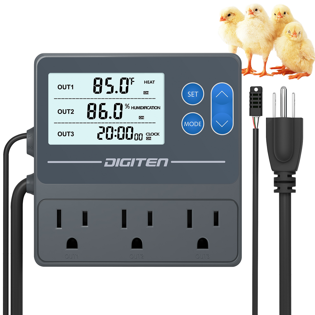 Digiten Tht103 Temperature And Humidity Controller With Timer For Mush