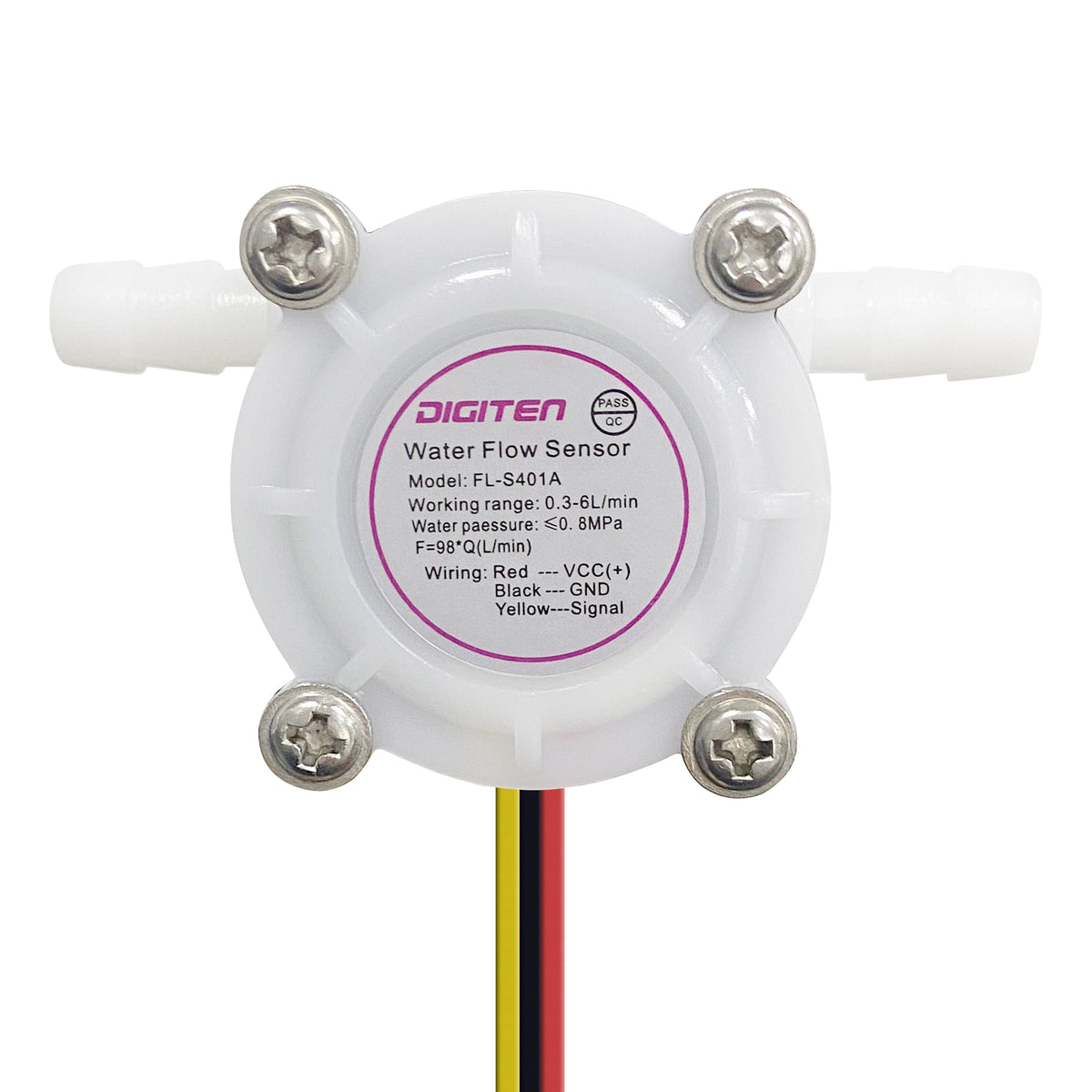 DIGITEN 0.3-6L/min G1/4" Water Coffee Flow Hall Sensor Switch Meter Fl