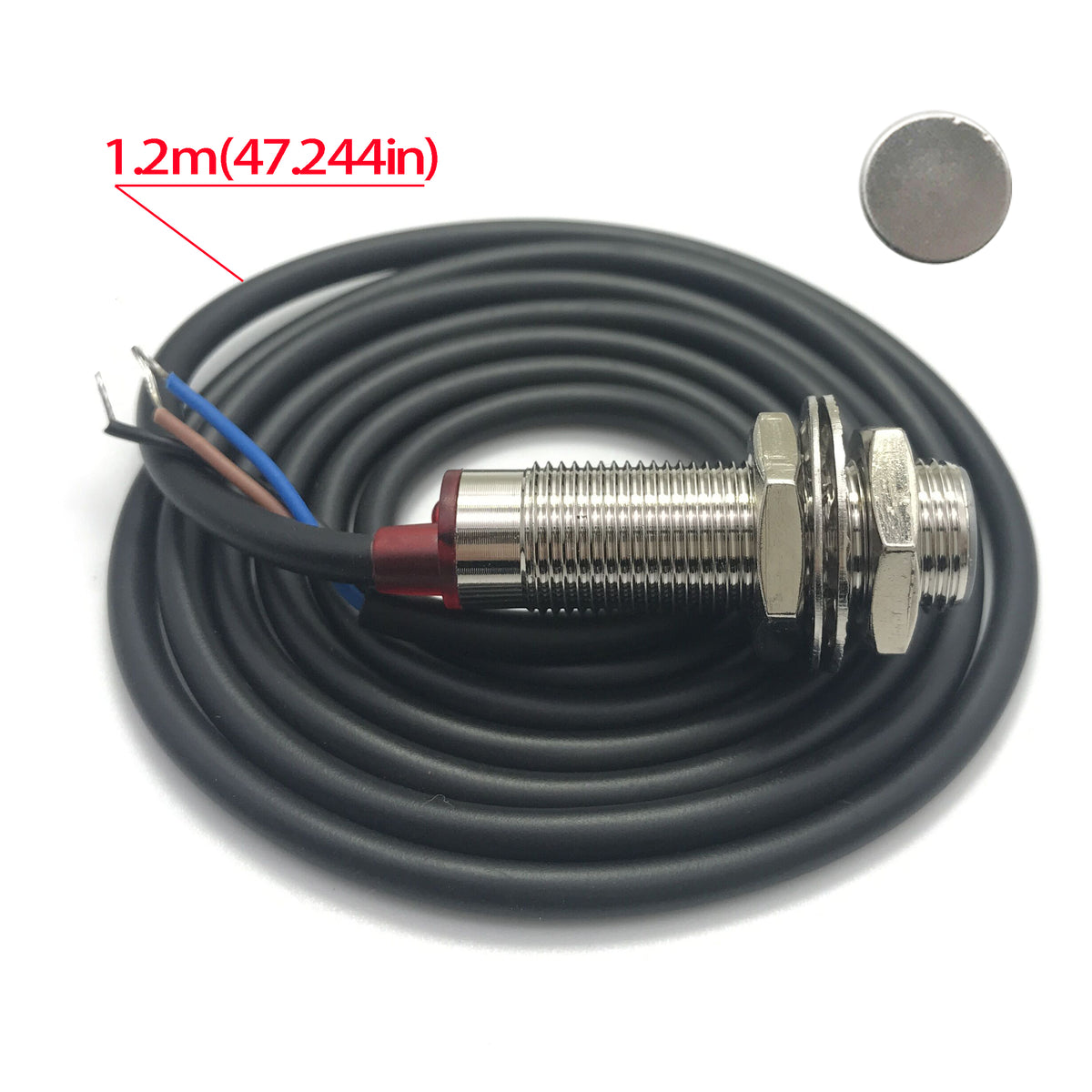 DIGITEN 4 Digital Green LED Tachometer RPM Speed Meter+Hall Proximity