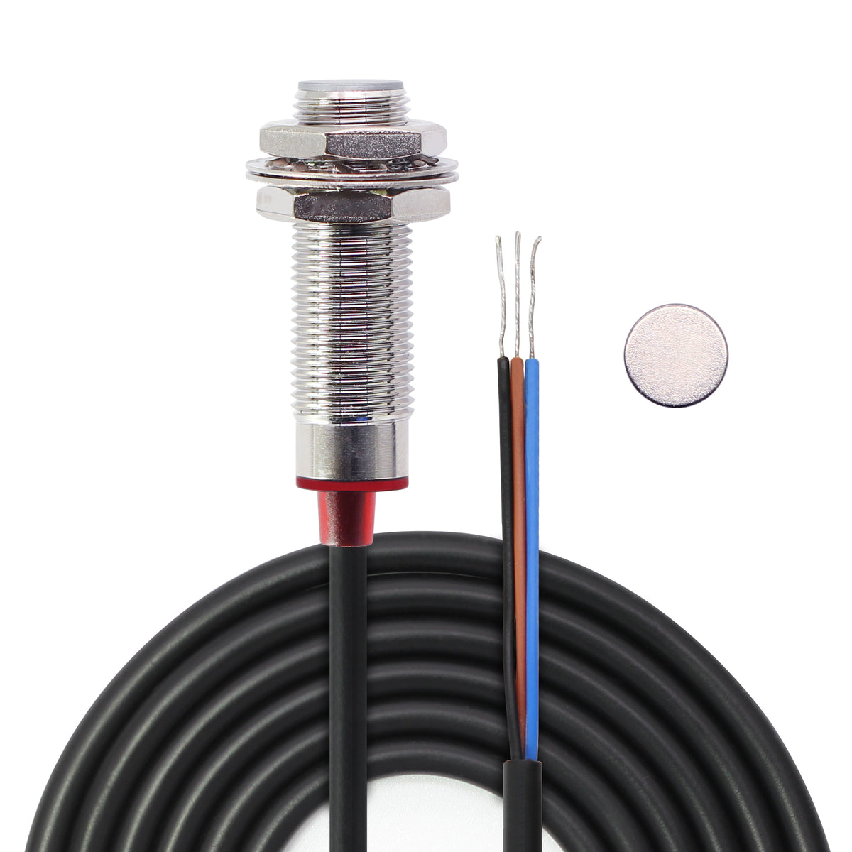 DIGITEN Hall Sensor Proximity Switch NPN 3-Wires Normally Closed NC wi