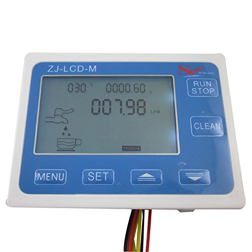 DIGITEN G2" 2inch Flow Water Sensor Meter+LCD Display Quantitative Con