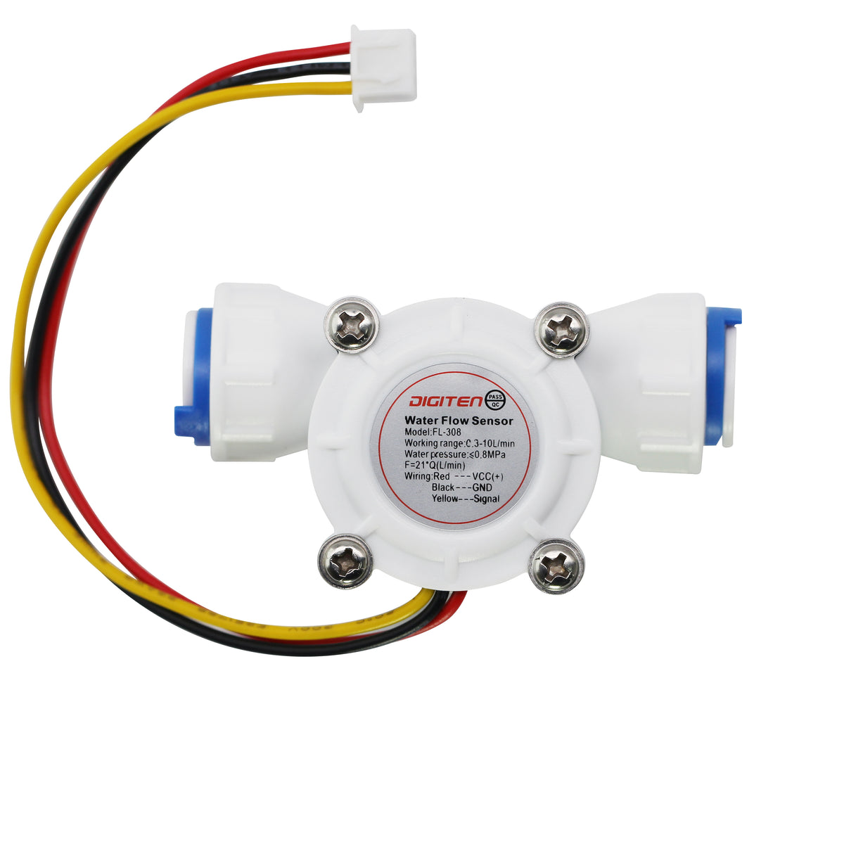 DIGITEN G3/8" Quick Connect Water Flow Sensor Switch Flowmeter Counter