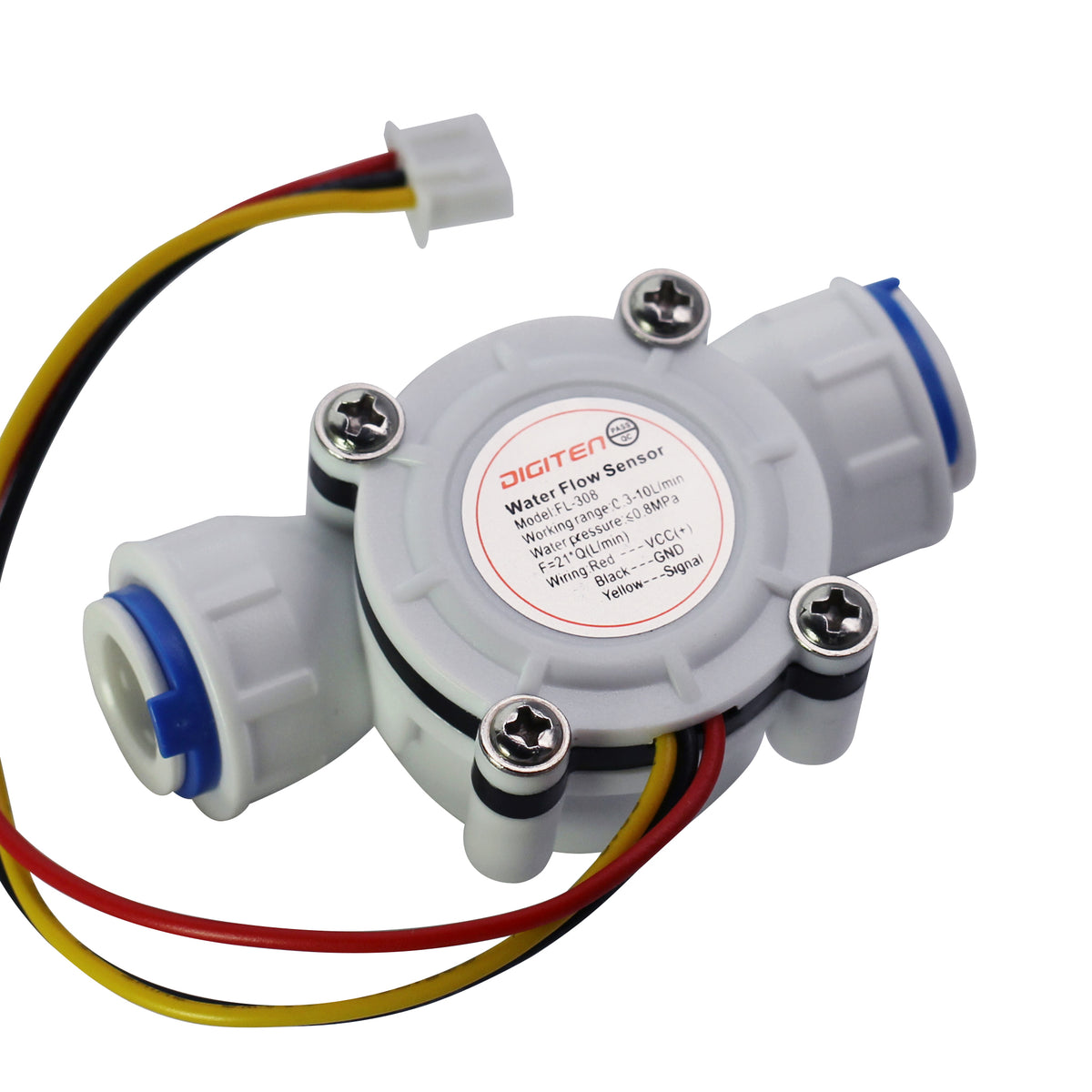 DIGITEN G3/8" Quick Connect Water Flow Sensor Switch Flowmeter Counter