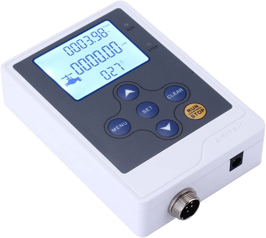 DIGITEN LCD Flow Meter Quantitative Controller+ 3/8" Connect Hose Oil
